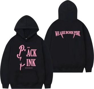 Generic Sweat à Capuche Unisexe en Coton avec imprimé Bron Pink Album Blink World Tour(C Black,S)