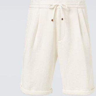 Brunello Cucinelli Bermuda en coton et lin