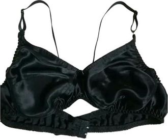 Generic CHJAN - Soutien-gorge en satin pour femmes et filles, sous-v&ecirc;tements ultra fins &agrave; une seule couche, sans couture, couleur unie, grand soutien-gorge en