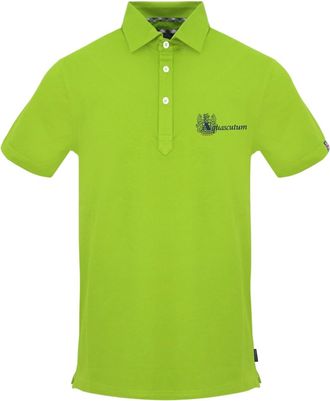 Aquascutum Poloshirt f&uuml;r Herren, Mit Kragen, kurz&auml;rmlig (Limone)