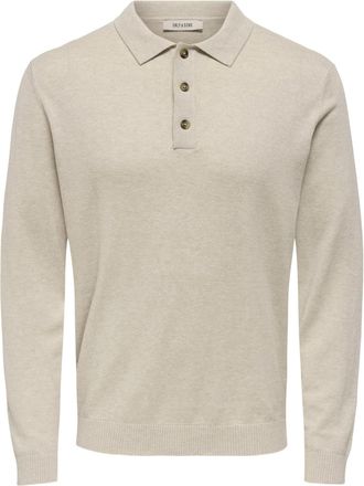 Only & Sons Onsloui Reg 12 Ls Mel Polo Knit