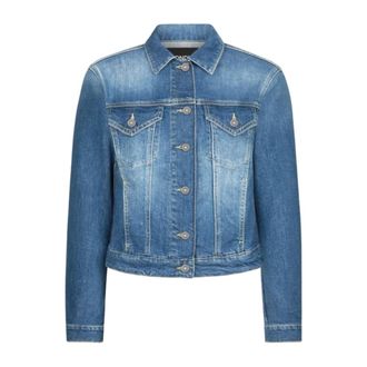 Dondup Femme, Vestes, Bleu, Taille: 44 FR Dj460 Denim Jacket