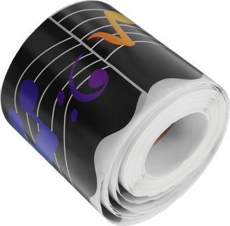 BESPORTBLE Musiknoten Bord&uuml;renaufkleber 75cm X 21m - Selbstklebende Abnehmbare Wasserfeste Dekoration f&uuml;r Restauranttafeln Pinnw&auml;nde und Musikthemen