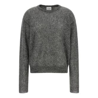 Nude Mohair-Mischung Pullover mit Pailletten - - Knitwear - Damen - Grau - M