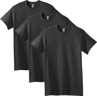 Gildan Uni-Erwachsene Schwerer Baumwolle, Stil G5000, Multipack T-Shirt, Schwarz (3er-Pack), 3X-Groß