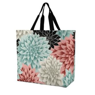 Generic Fleur De Dahlia Sac Courses Grand Sacs Imperm&eacute;able Sac Fourre Tout Pour Gym Voyage Universit&eacute;