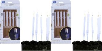 PME Harry Potter Schwebende Kerzen f&uuml;r Geburtstagstorten, 5er-set, der Gro&szlig;e Saal (Packung mit 2)