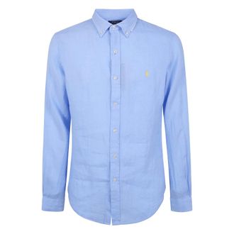Polo Ralph Lauren Homme, Chemises, Bleu, Taille: 2XL Long Sleeve Sport Shirt