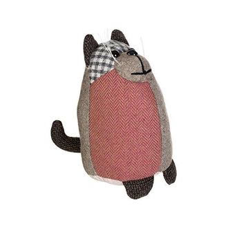 Premier Housewares Heritage Small Brown Cat Türstopp, Hohlfvaserfvaserfüllung, Polyester/Acryl, Braun, 19x10x18