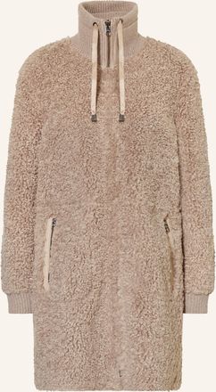 Milestone Teddyfell-Mantel beige