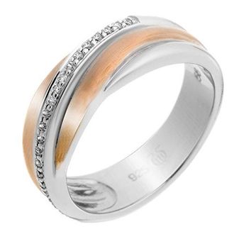 Orphelia Femme Argent 925/1000 Argent| Silver Rond Transparent Zirkonia