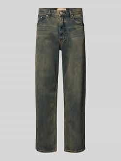 Review Baggy Fit Jeans mit Label-Detail