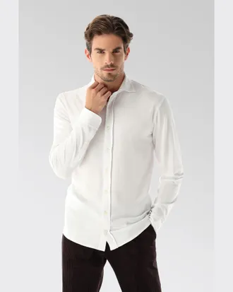 van Laack Jersey Shirt Urban Look Slim Fit