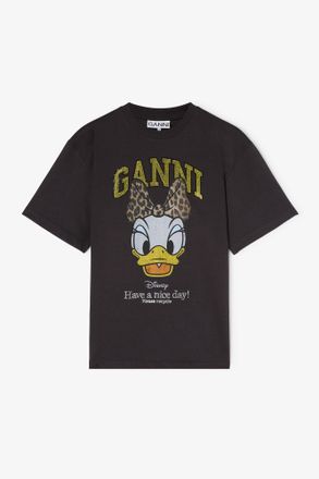 Ganni T-shirt noir &agrave; imprim&eacute; GANNI x Disney Daisy - M Multicolore - Pour Femme