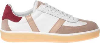 Baldinini Femme, Chaussures, Blanc, Taille: 38 1/2 EU Suede and Leather Baskets