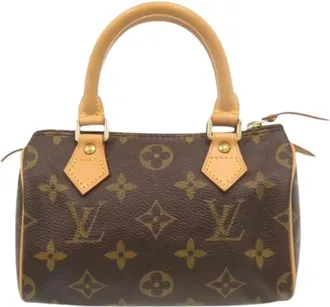 Louis Vuitton Mini Sac &agrave; Main Speedy Pre-owned - Femme - Pre-owned - Brun - Taille: ONE Size