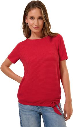 Cecil Damen B323067 Strukturshirt mit Knoten, Glazed Apple Red, L