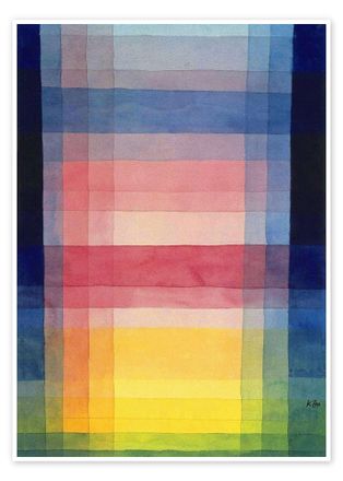 Posterlounge Architektur der Ebene Poster von Paul Klee 30 x 40 cm Bunt Wandbilder Wanddeko