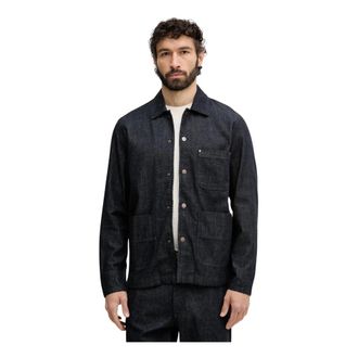 Benetton Denim Overshirt - - Jackets - Herren - Blau - S
