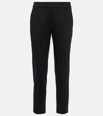 Max Mara Pantalon slim Lince raccourci en coton