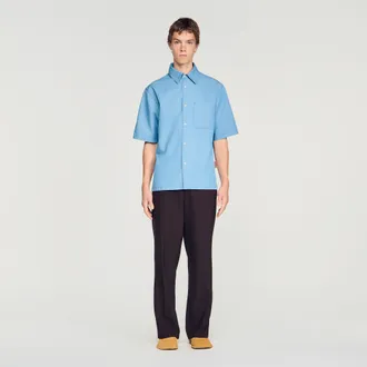 Sandro Chemise large effet d&eacute;lav&eacute;