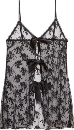 Fleur du Mal Untie Me Nachthemd - Schwarz