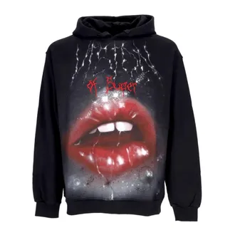 Vision Of Super Schwarzer Rock Mouth Print Hoodie - - Sweatshirts & Hoodies - Herren - Schwarzk - S