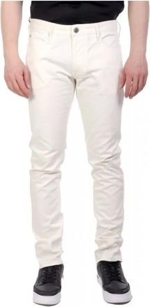Emporio Armani Homme, Pantalons, Blanc, Taille: W32 Essential J06 Jeans