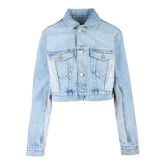 Moschino Cropped Denim Jacket - - Jackets - Damen - Blau - S