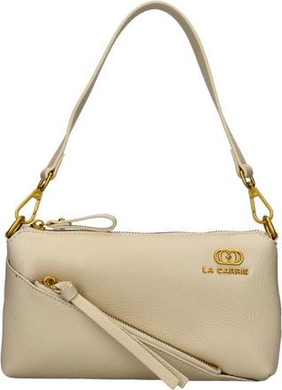 La Carrie Femme, Sacs, Beige, Taille: ONE Size Zip Double Bag