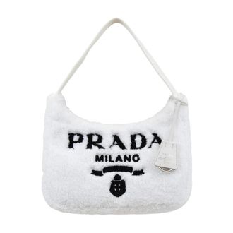 Prada Stilvolle Handtasche mit Rei&szlig;verschluss - - Bags - Damen - Wei&szlig; - ONE SIZE