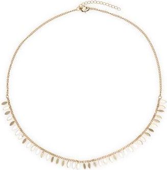 Au Printemps Paris Collier fin Petite feuille