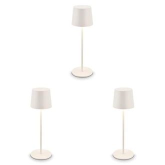 Briloner Lampe de table sans fil LED IP44 avec touch, dimmable, batterie et source lumineuse interchangeables, lampe de chevet sans fil, lampe de salon &agrave; poser