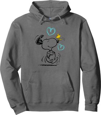 Peanuts Snoopy Ich lauf zu dir, türkis Pullover Hoodie