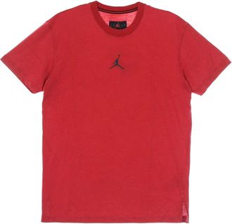 Nike Jordan Homme, Tops, Rouge, Taille: S T-shirt &agrave; Manches Courtes et Col Rond avec Fentes Lat&eacute;rales