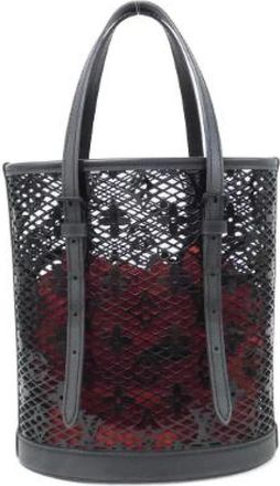 Louis Vuitton Sac port&eacute; &eacute;paule Monogram Lace en cuir de veau Pre-owned - Femme - Pre-owned - Noir - Taille: ONE Size