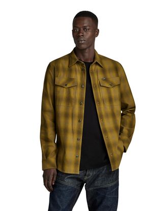 G-Star G-Star RAW Herren Marine Slim Hemd, Mehrfarben (Tobacco Vanderbilt Check D20165-D412-G094), XL