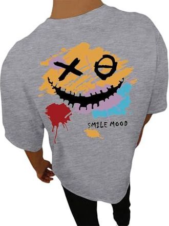 Generic T-shirts tendance &agrave; manches courtes pour hommes - Hauts dentra&icirc;nement amples - T-shirts mignons d&eacute;contract&eacute;s - T-shirts occidentaux 2025 - T-shirt de 