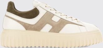 Hogan H-Stripes Leder- und Wildleder-Sneakers mit H-Logo und Plateausohle