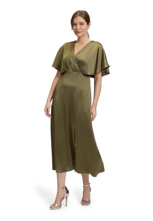 Vera Mont Damen Cocktailkleid mit ausgestelltem Rock 44, Deep Avocado