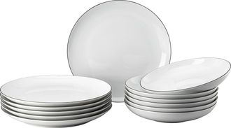 Thomas Cucina-Basic Colori Black Dinner-Set 12-tlg im Geschenkkarton