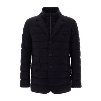 Herno Ikonoische Amerikanische Stil Windbreaker Jacke - - Jackets - Herren - Schwarzk - S