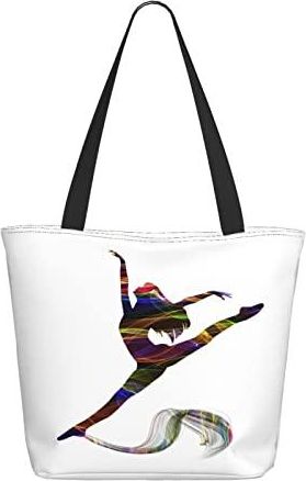 AOOEDM Danseuses avec sac &agrave; provisions pour femme aux couleurs vives 33 x 27,9 x 17,8 cm. Le cadeau parfait pour la Saint-Valentin. Cest de la Saint-Valentin