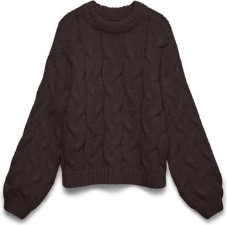 Vero Moda Vmmaybe Ls High Neck Cable Pullover Noos