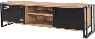 Dmora TV-Schrank Polaris: 180x45x50 cm, Braun, 2 F&auml;cher