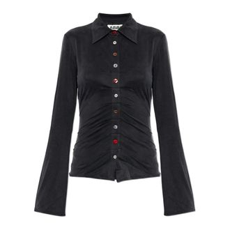 Avavav Avavav, Femme, Blouses et Chemises, Noir, Taille: 38 FR Chemise ajust&eacute;e