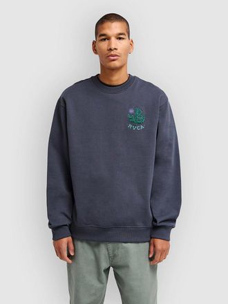 Rvca Sanctum Crew Sweater garage blue