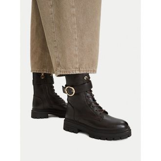 U.S.Polo Association Schn&uuml;rstiefeletten U.S. Polo Assn. EO-SVETA002W/GY1 Braun