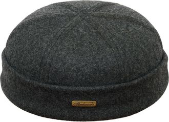 Sterkowski Docker Beanie Cap | 100% Wolle Dockermütze für Herren und Damen | Wintermütze Fischermütze Wollmütze Ohne Schirm Matrosenmütze Hafenarbeitermütze Vint