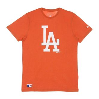 New Era Homme, Tops, Orange, Taille: XL T-shirt MLB avec Logo d&Eacute;quipe Feu Orange/Blanc
